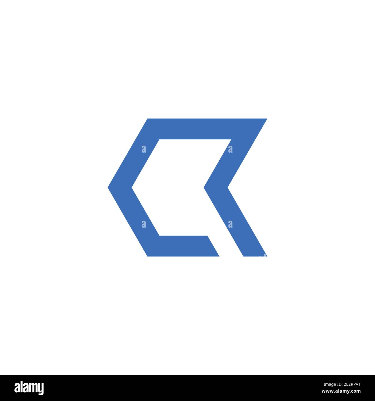 letter cr simple geometric line abstract logo vector Stock Vector Image ...