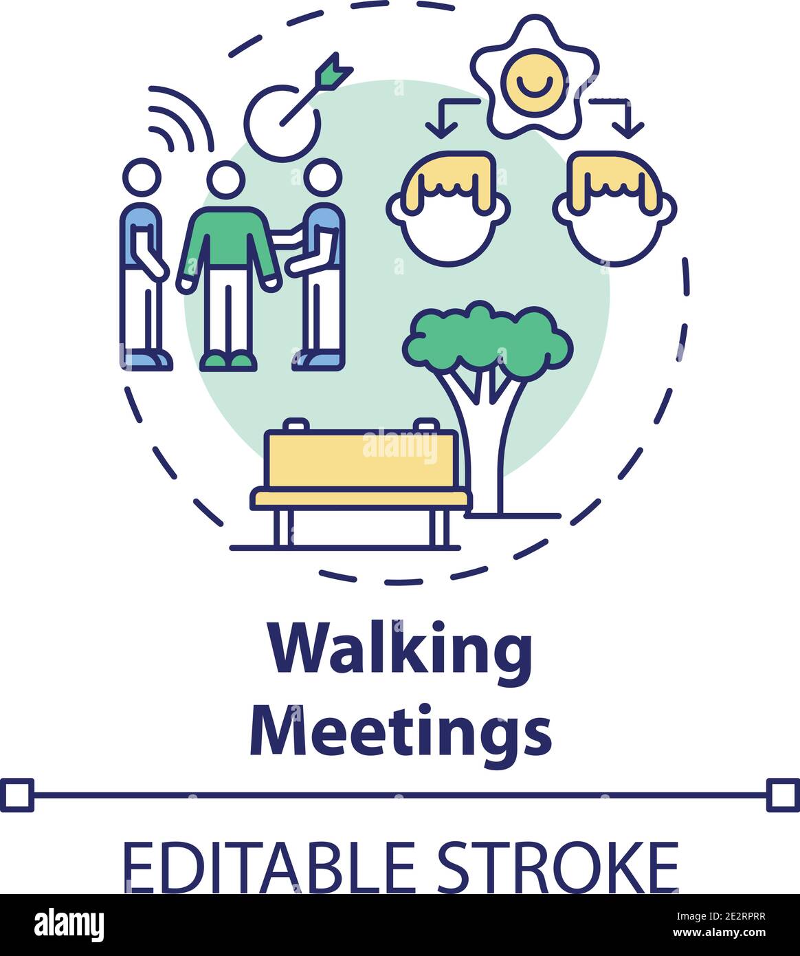 Walking to office outdoors Stock Vector Images - Alamy