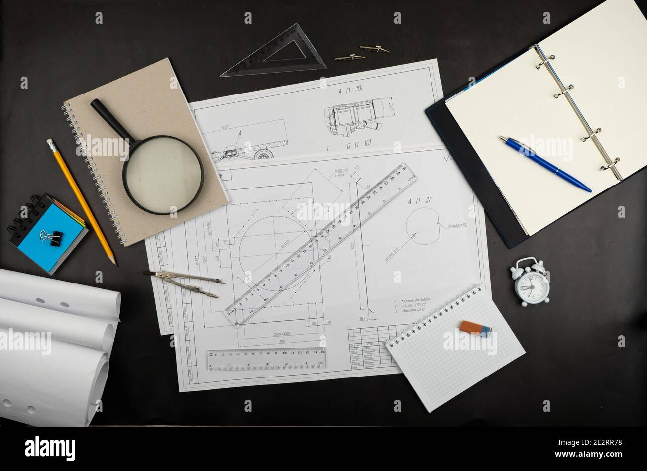 Engineer ruler hi-res stock photography and images - Alamy