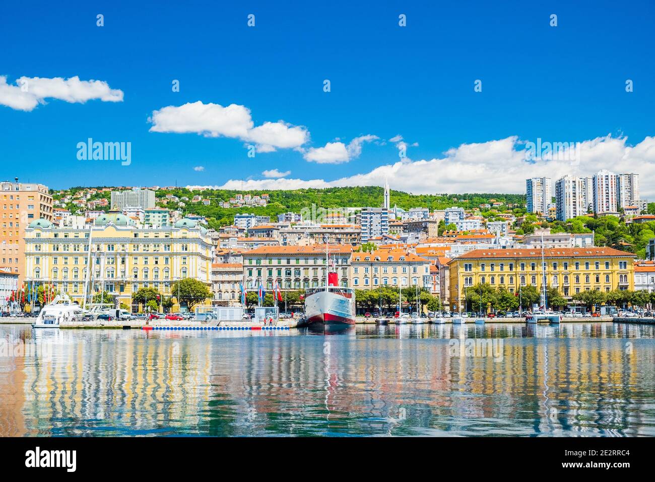 Waterfront view of the city of Rijeka, Croatia Stock Photo - Alamy