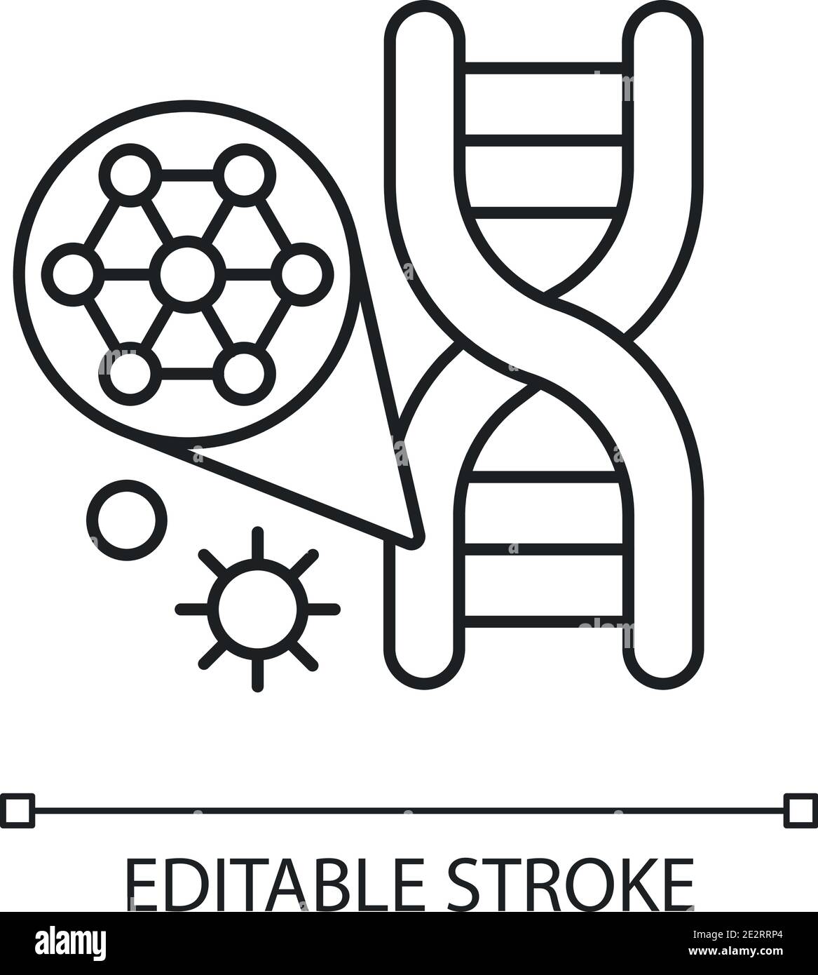 DNA structure linear icon Stock Vector Image & Art - Alamy