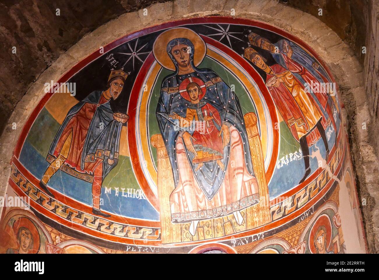 Romanesque mural paintings hi-res stock photography and images - Alamy