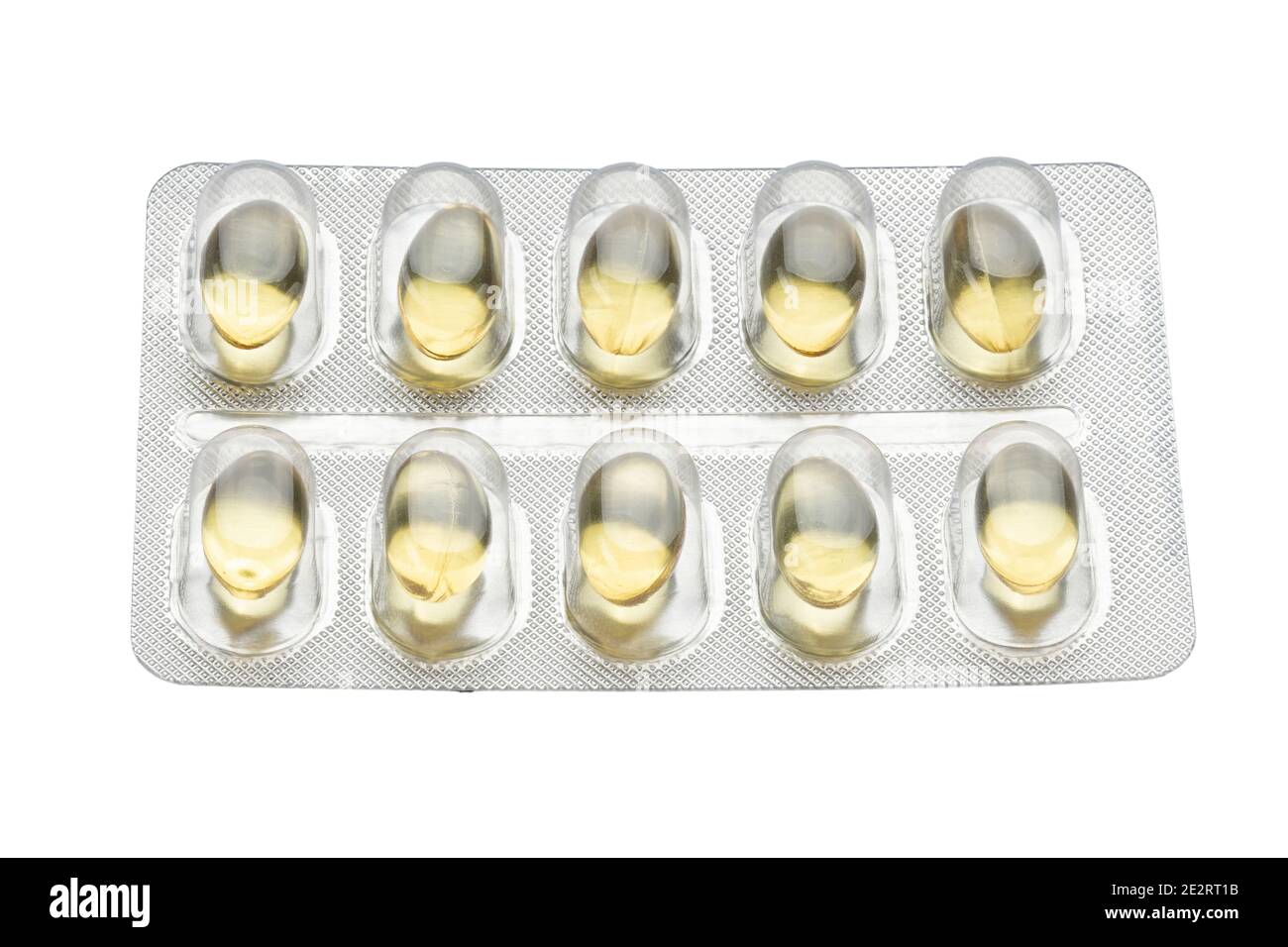 Tablets blister on a on white background. Layout of tablets packaging ...