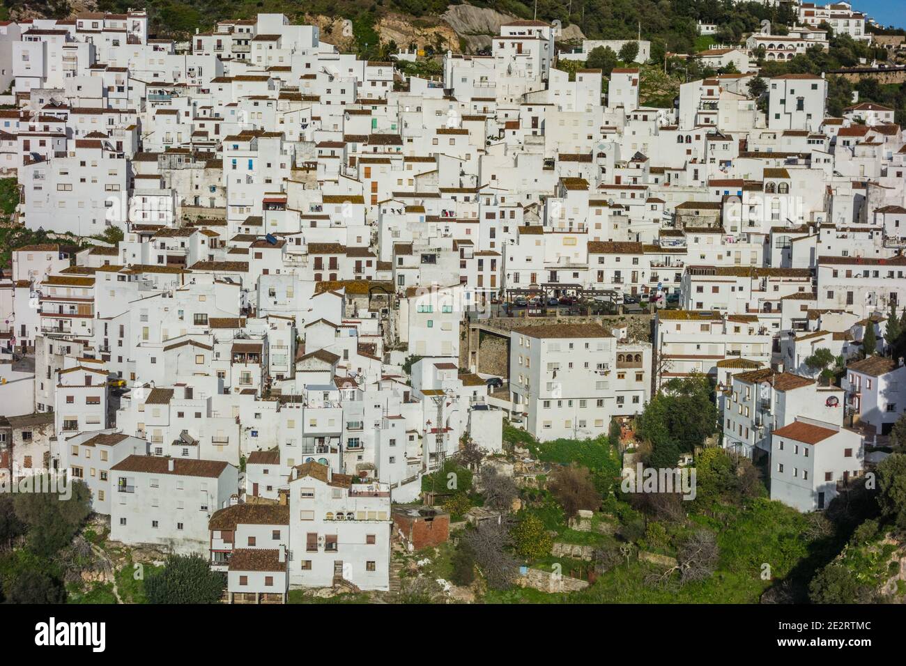 Casares is a town of whitewashed Moorish cliff-hugging buildings, one ...