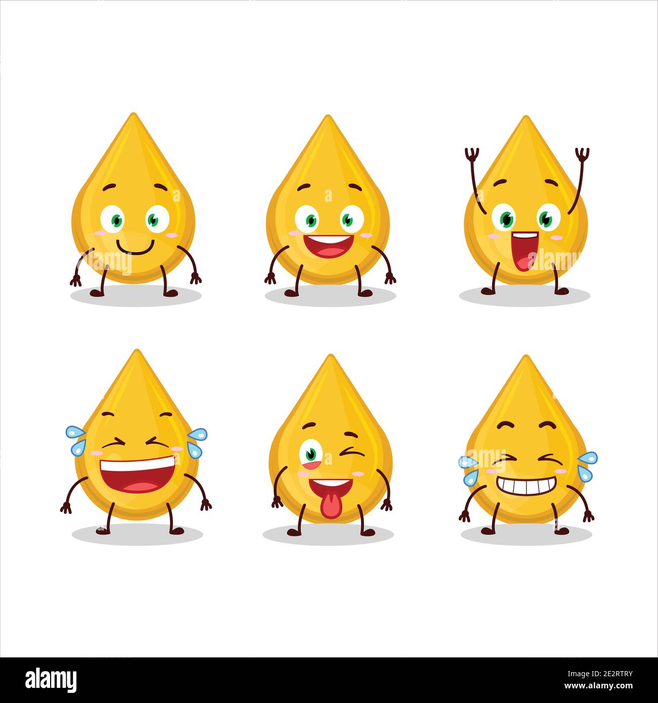 Cartoon character of oil with smile expression. Vector illustration ...