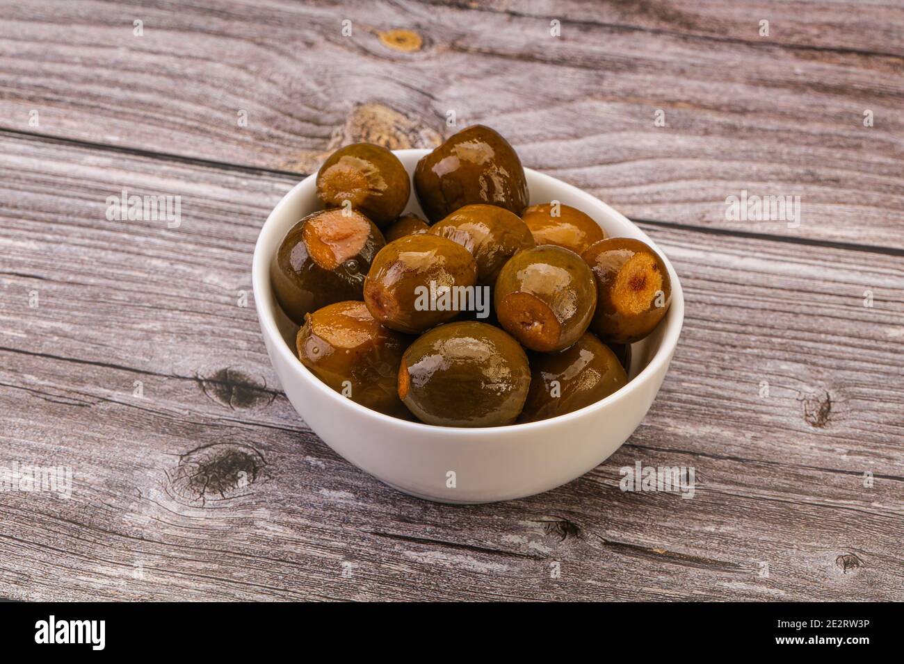 Marinated feijoa fruit in the bowl Stock Photo - Alamy