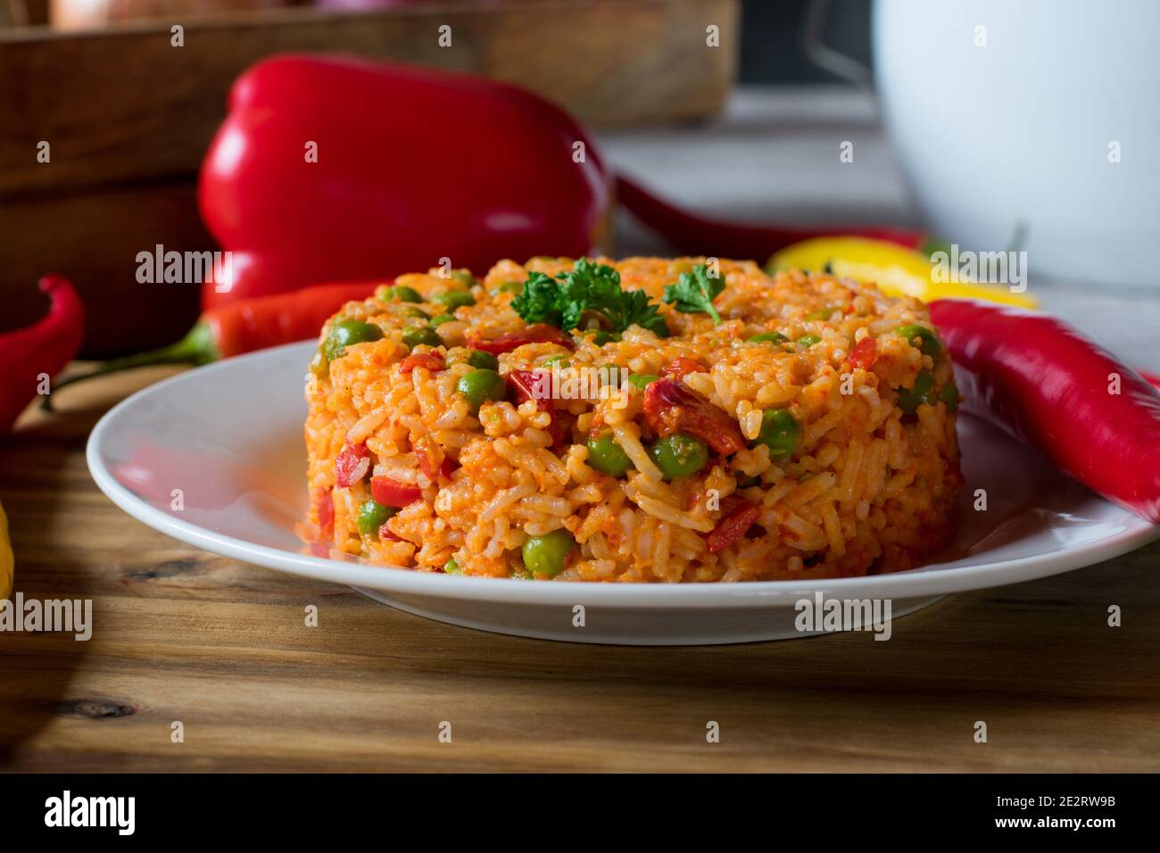 mediterrenean rice dish Stock Photo - Alamy