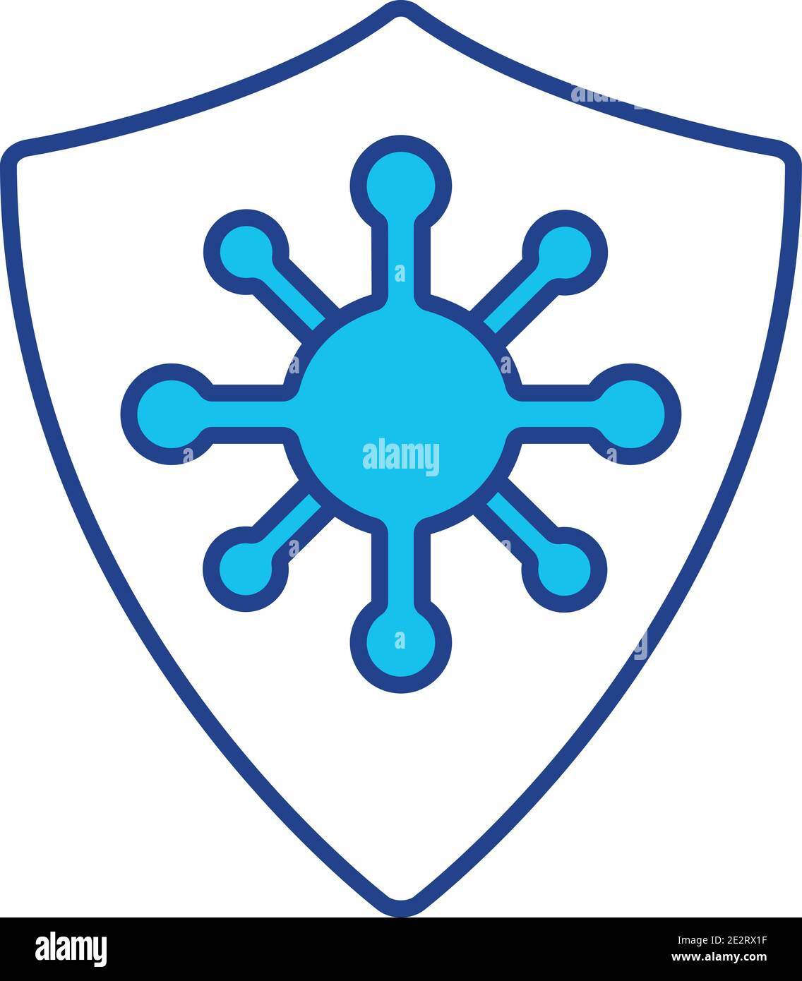 Protection from dangerous viruses RGB color icon Stock Vector Image ...