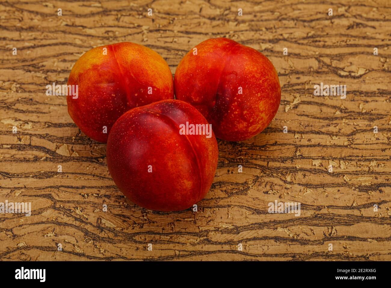 Ripe sweet tasty red Nectarine fruit Stock Photo - Alamy