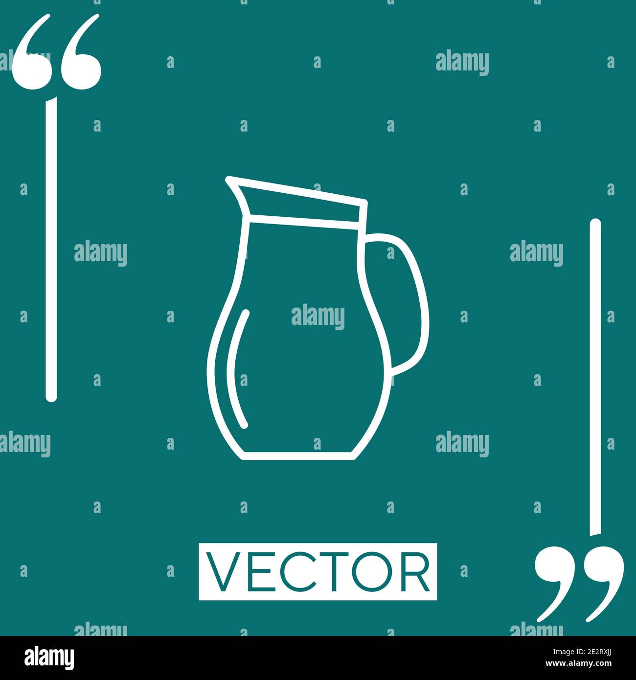 water jug vector icon Linear icon. Editable stroke line Stock Vector Image & Art - Alamy