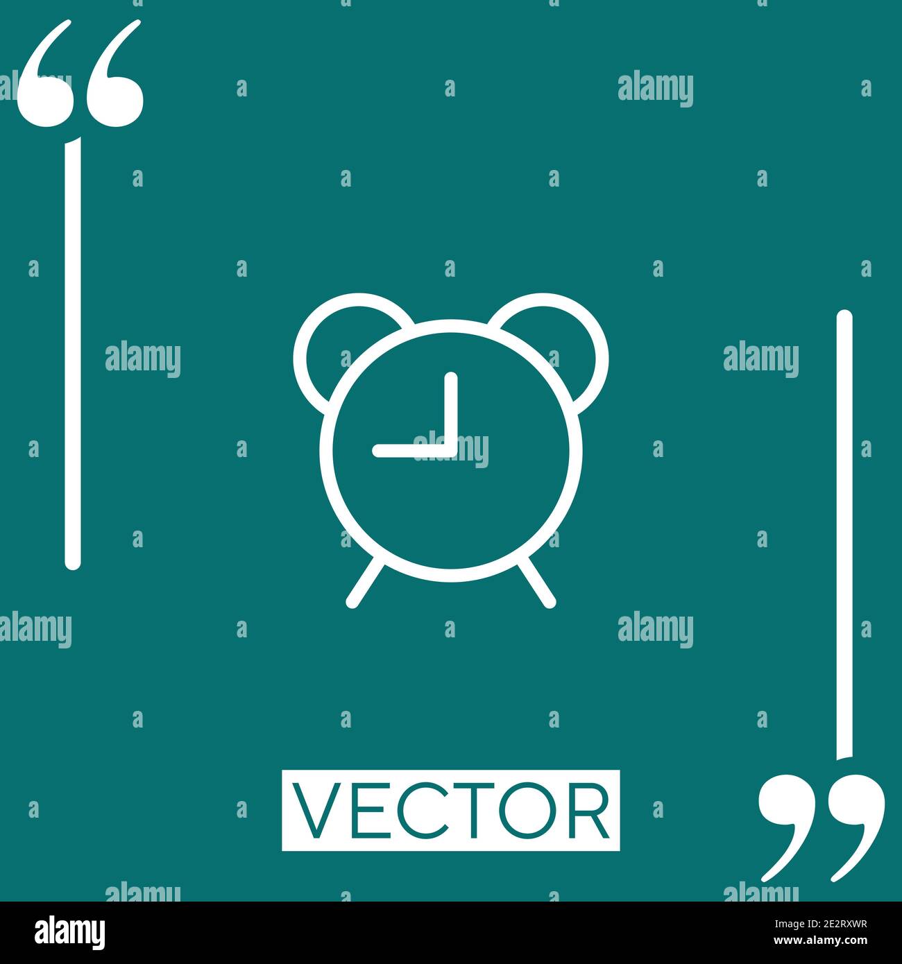 clock needles vector icon Linear icon. Editable stroke line Stock ...