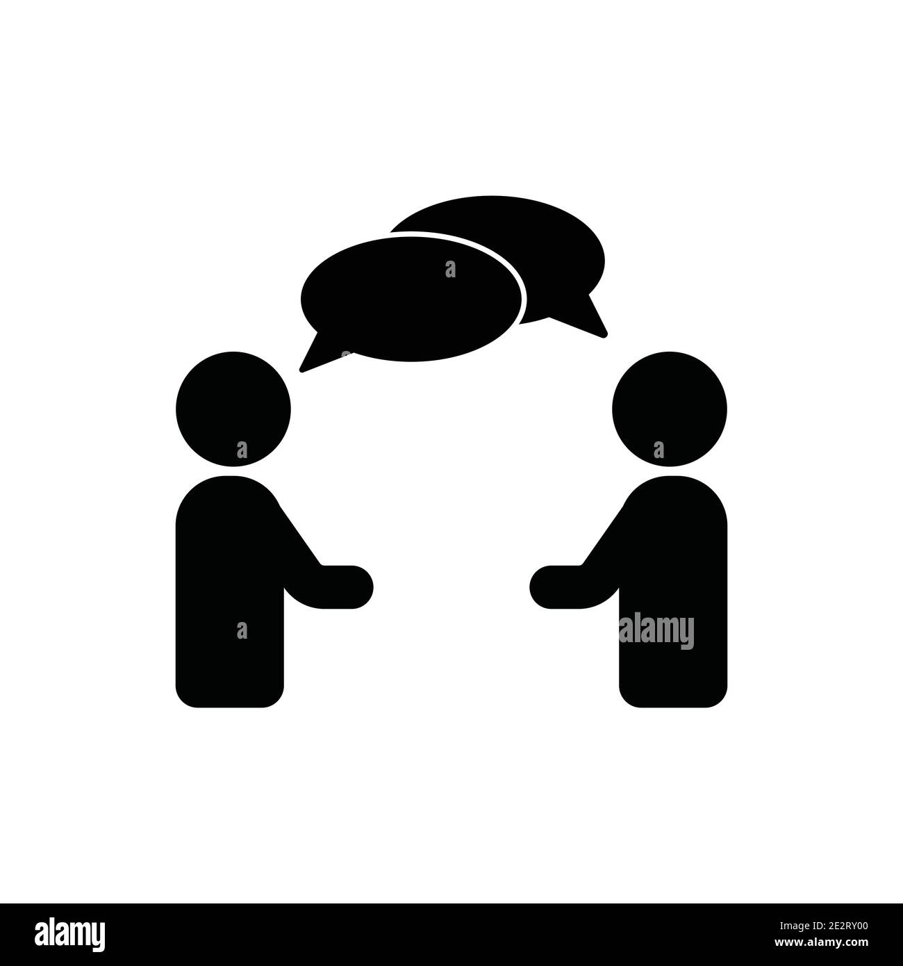 Speaking people icon. Vector talk logo design Stock Vector Image & Art ...