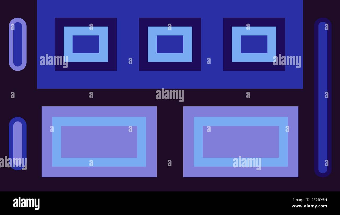 An abstract blue and purple block layout background image Stock Vector ...