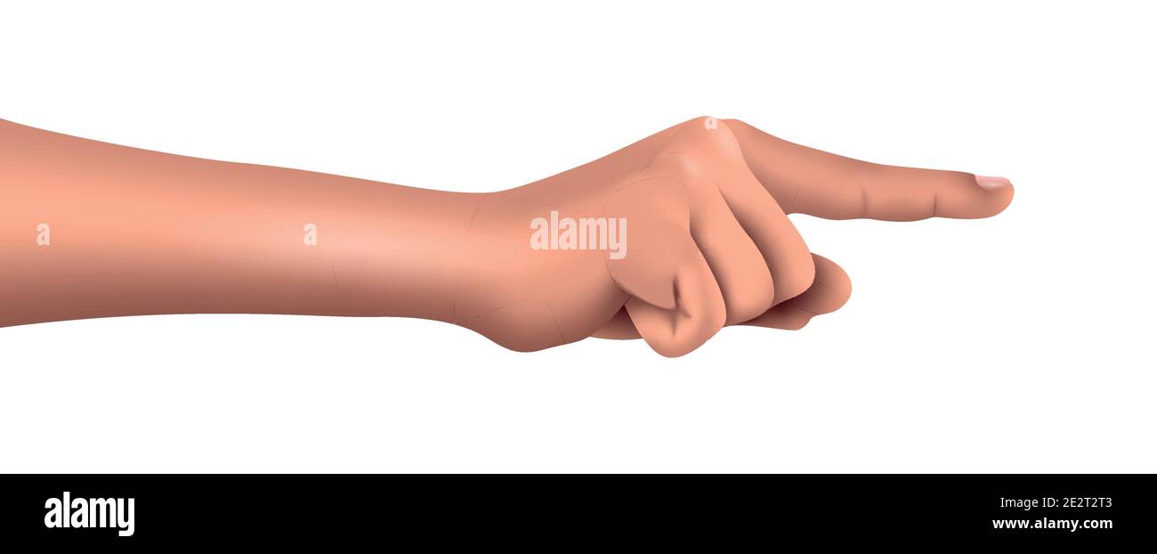 Vector hand in gradient style. Digital art Stock Vector Image & Art - Alamy