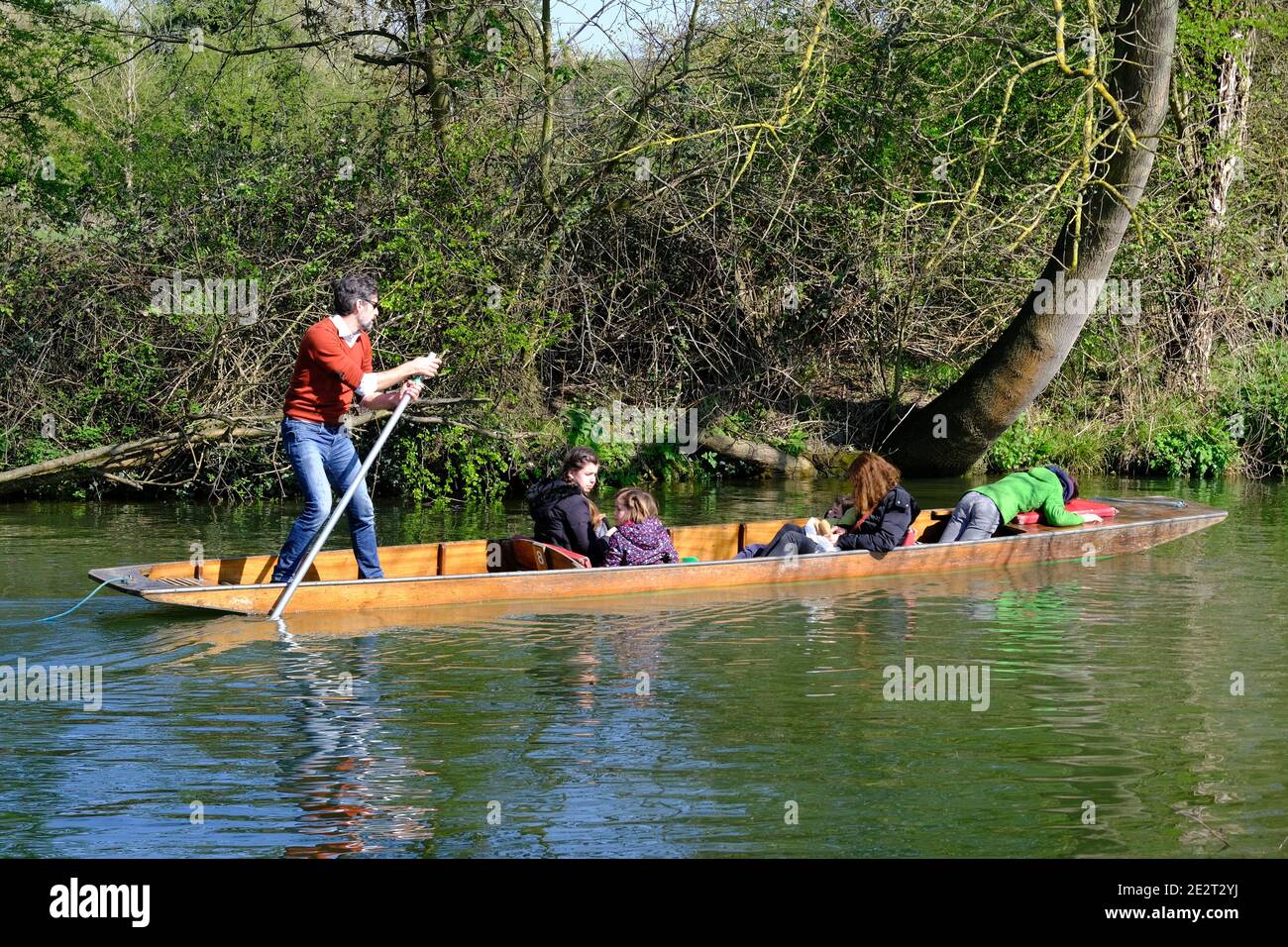 Punting on river cherwell hi-res stock photography and images - Alamy