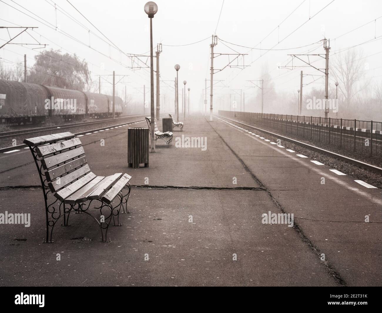 Train passenger platform sadness hi-res stock photography and images ...