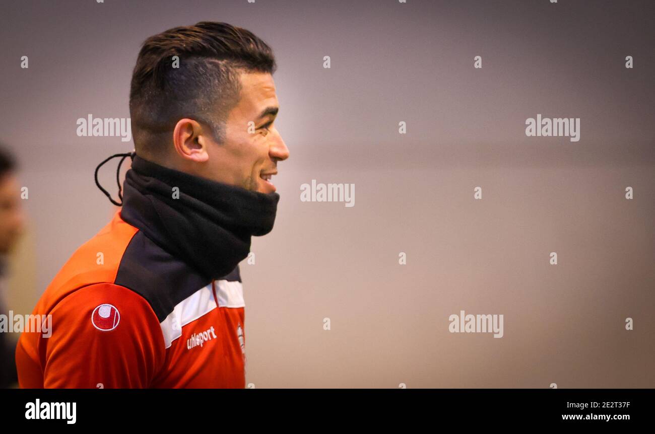 Mouscron's Hamdi Harbaoui pictured during a training session of Belgian ...