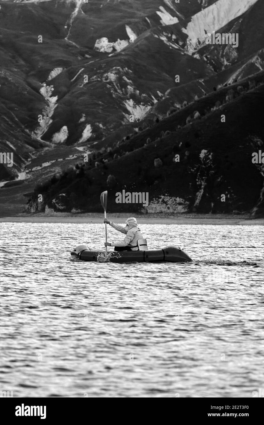 Person on raft overhead hi-res stock photography and images - Alamy