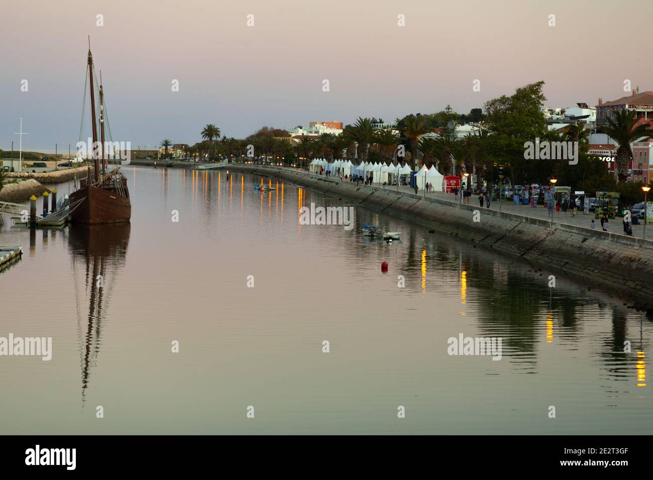 Harbor in Lagos at sunset Stock Photo - Alamy