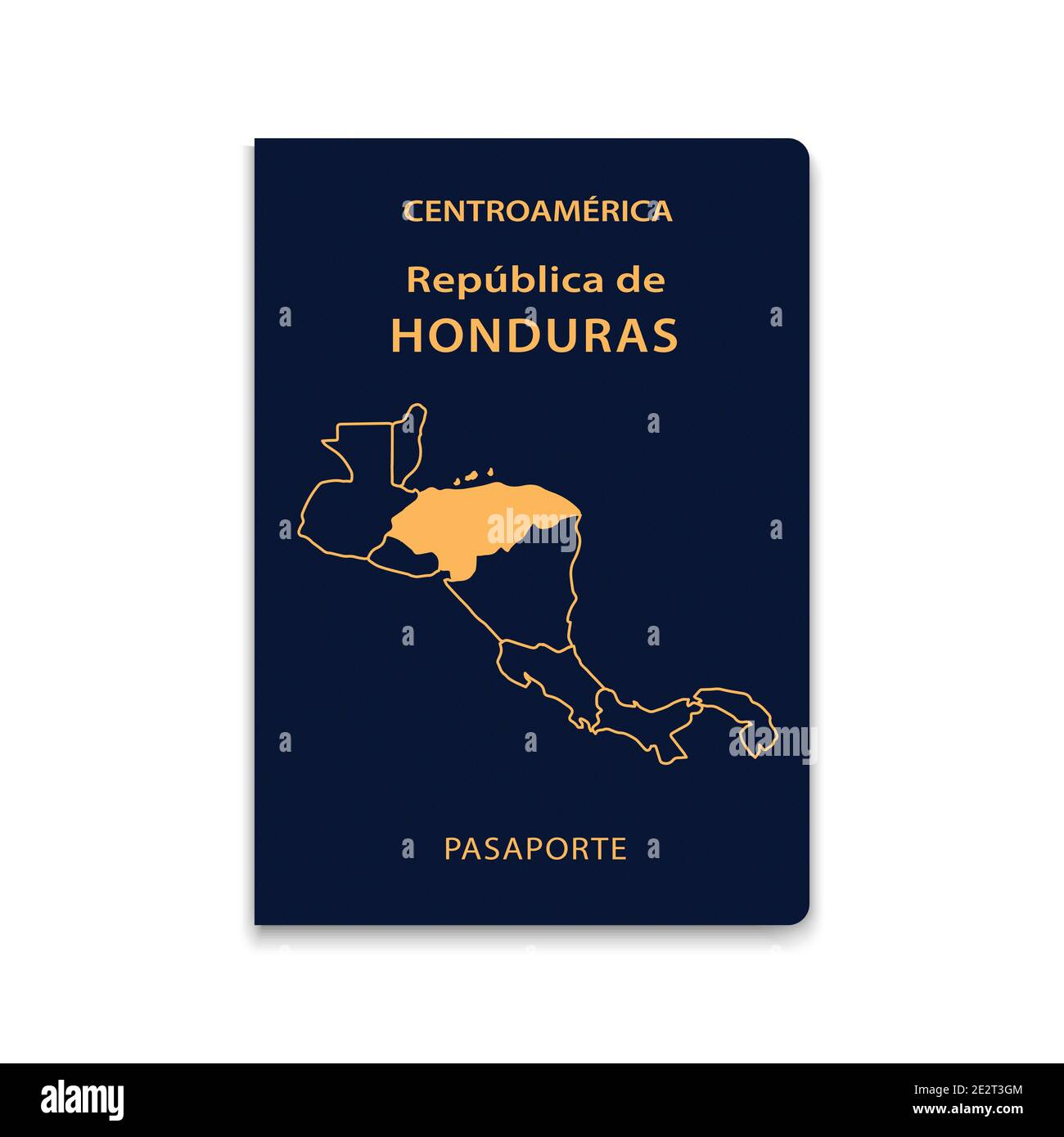 Passport of Honduras. Citizen ID template. Vector illustration Stock ...