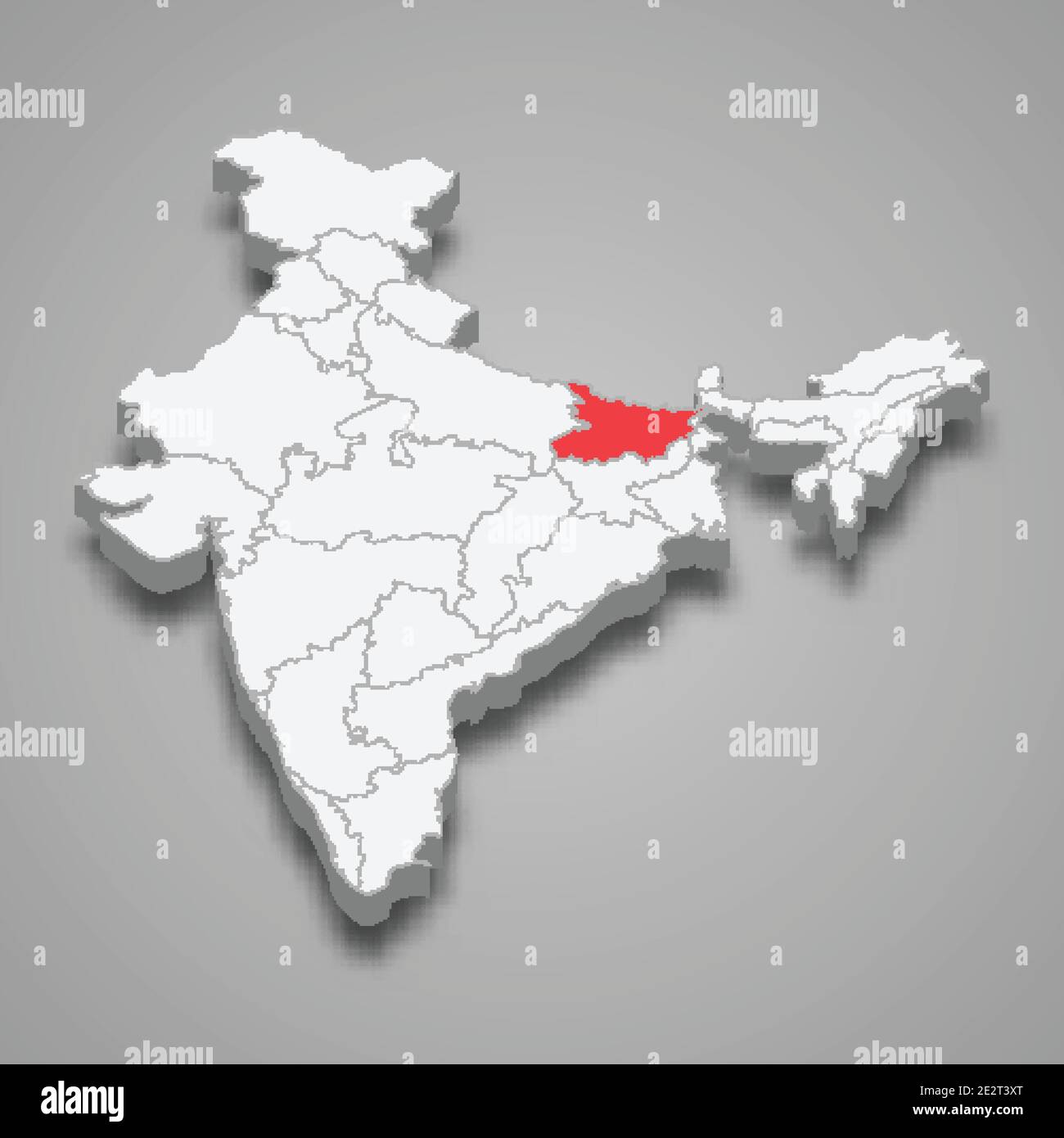 Bihar map hi-res stock photography and images - Alamy