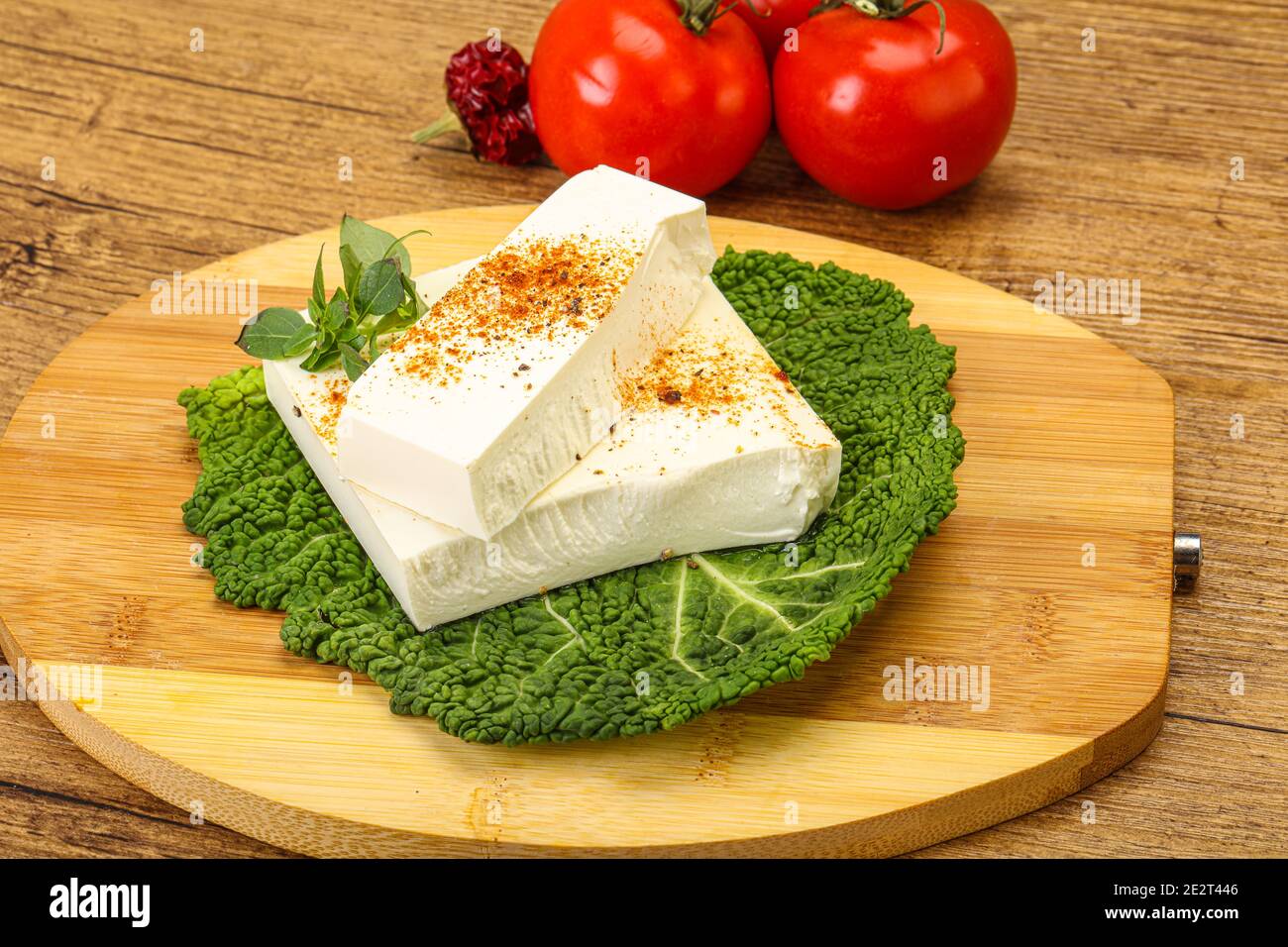 Greek Feta soft cheese for salad Stock Photo - Alamy