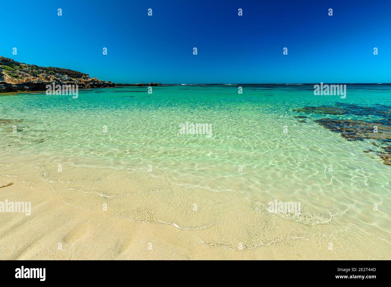 Little Salmon Bay at Rottnest Island, Western Australia. White tropical ...