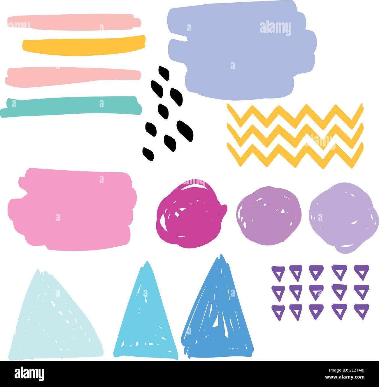 creative art header with different shapes and textures abstract style ...