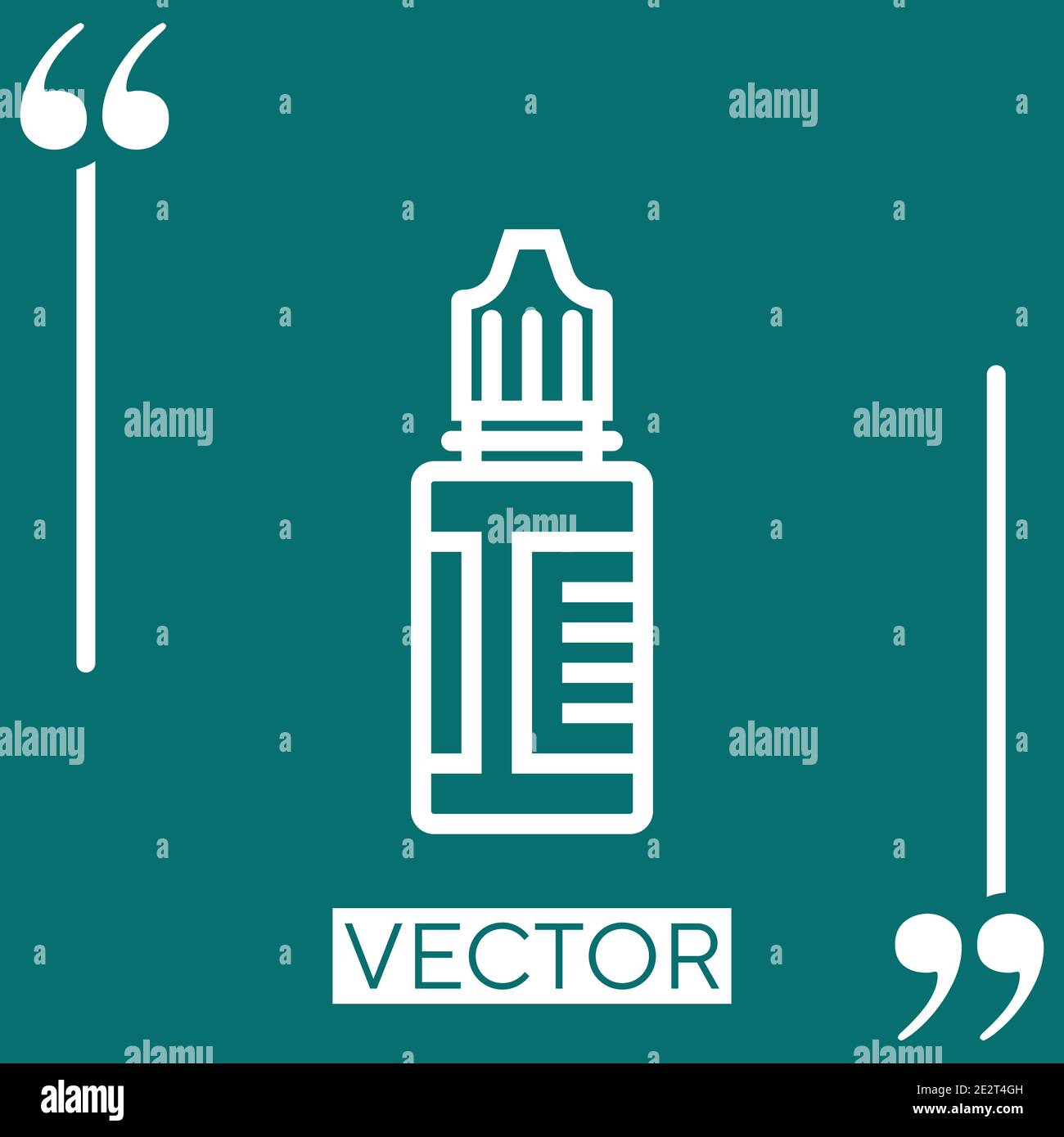 eye drops vector icon Linear icon. Editable stroke line Stock Vector ...