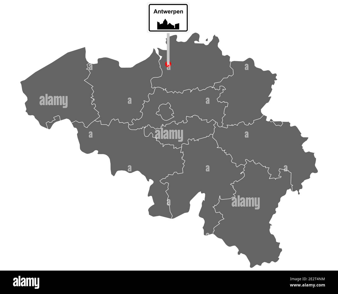 Antwerpen city map Cut Out Stock Images & Pictures - Alamy