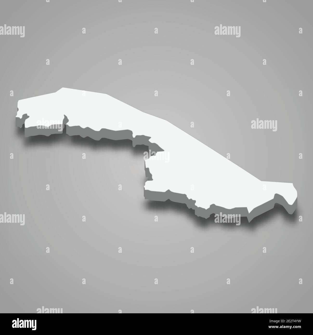 3d isometric map of Northern Borders is a Region of Saudi Arabia ...