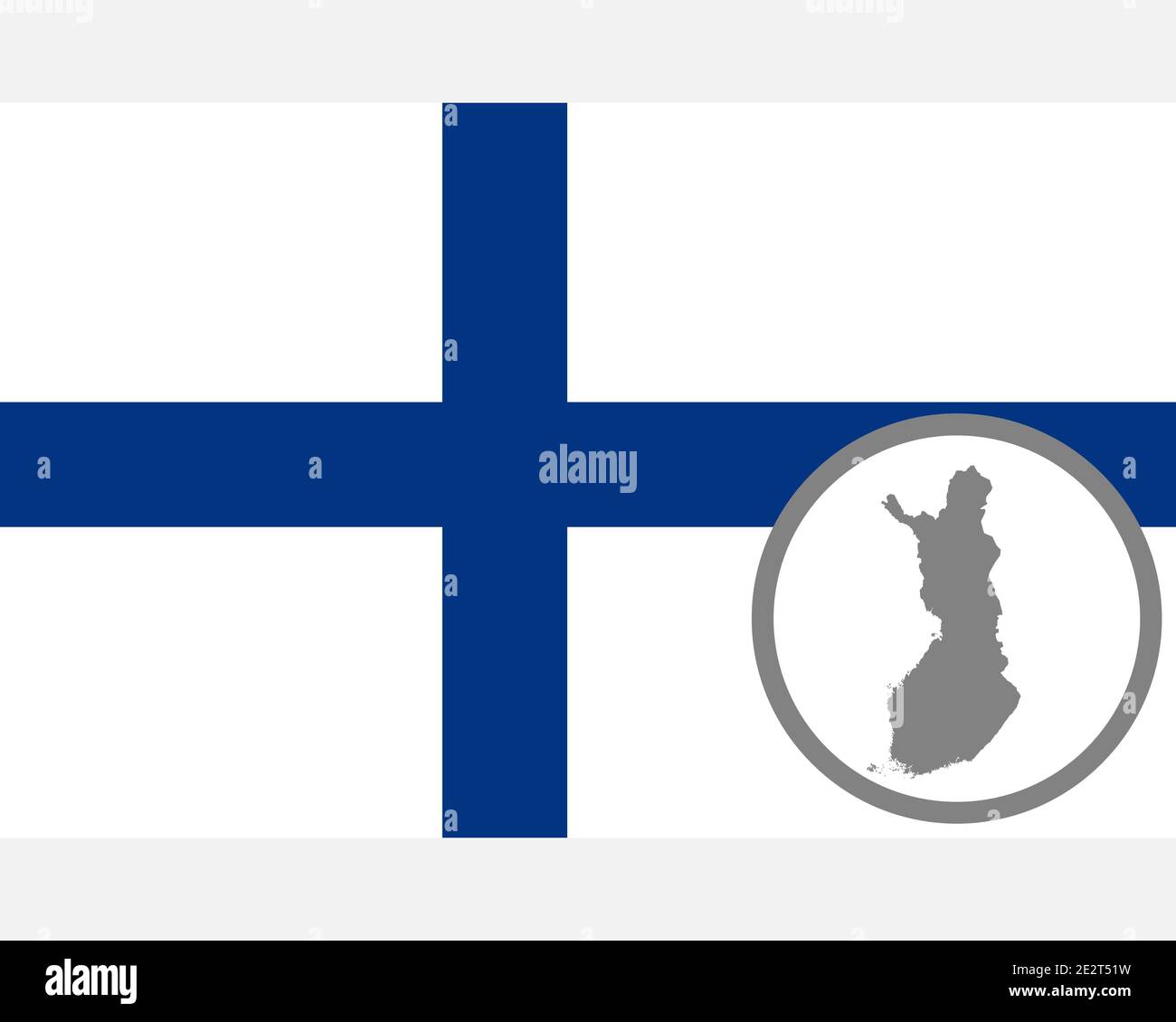 Flag and map of Finland Stock Photo - Alamy