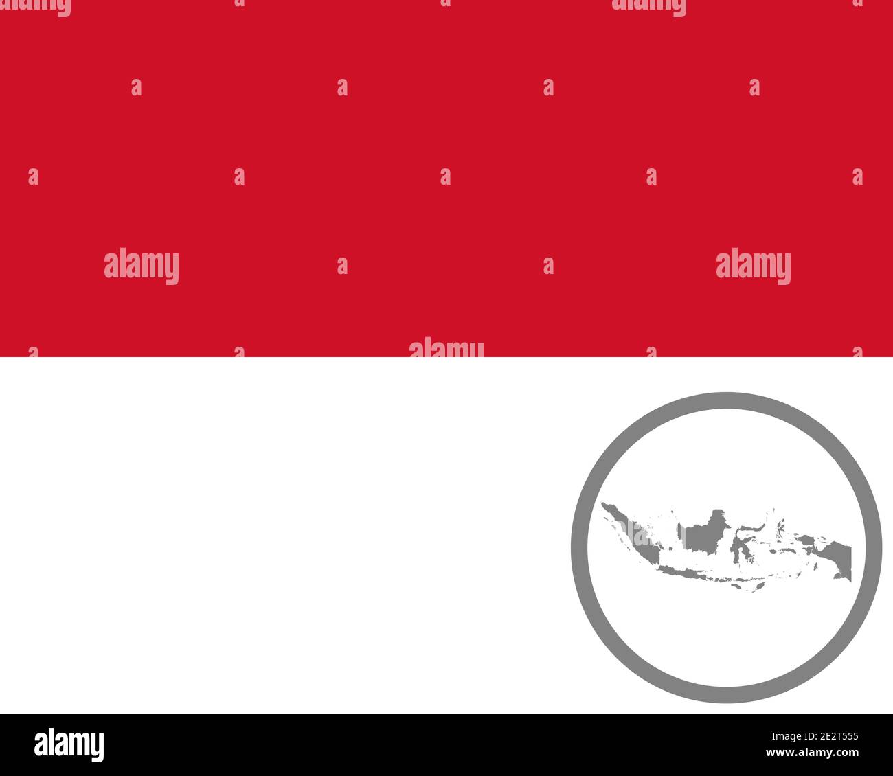 Flag and map of Indonesia Stock Photo - Alamy
