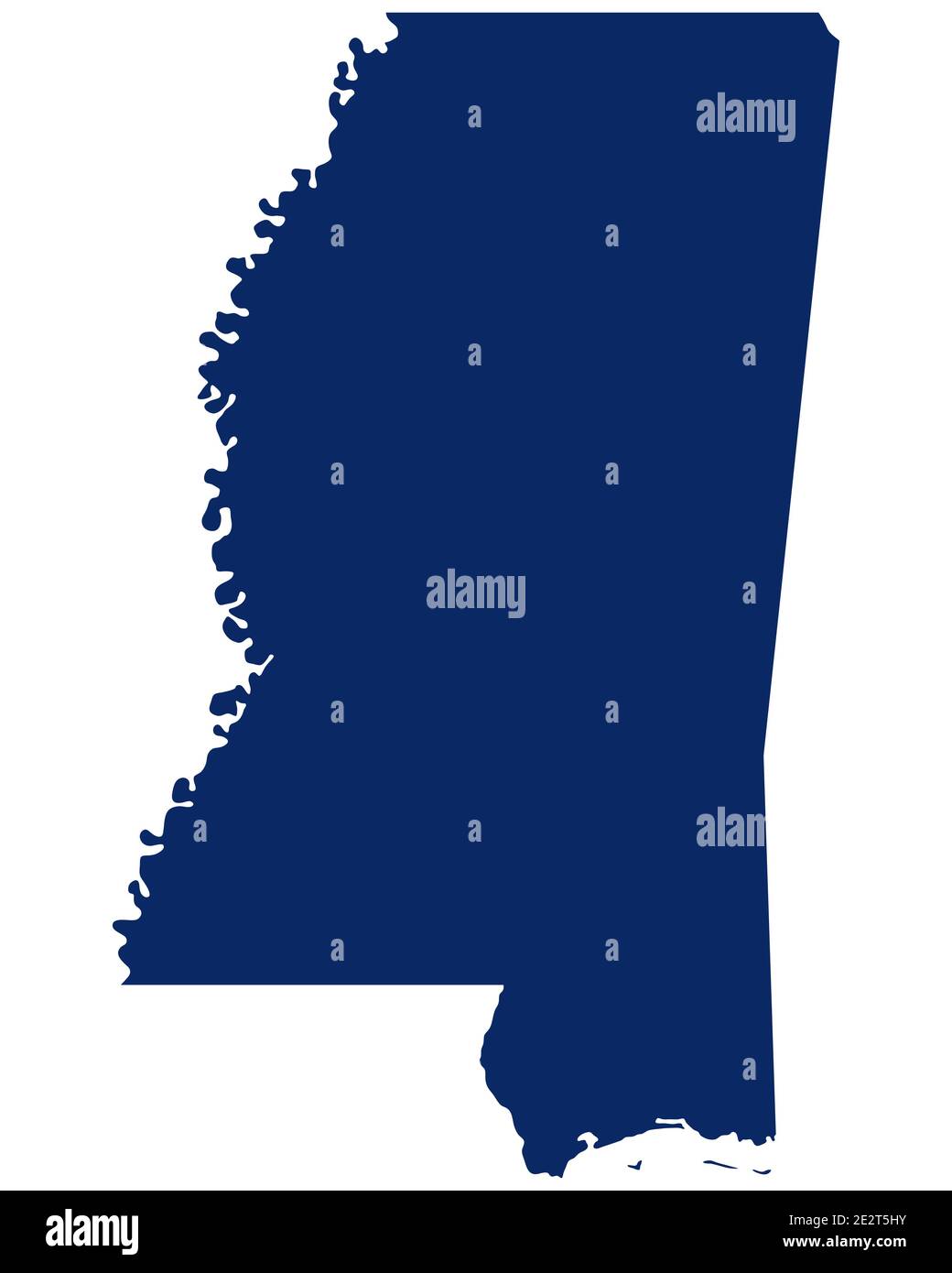 Mississippi colour map hi-res stock photography and images - Alamy