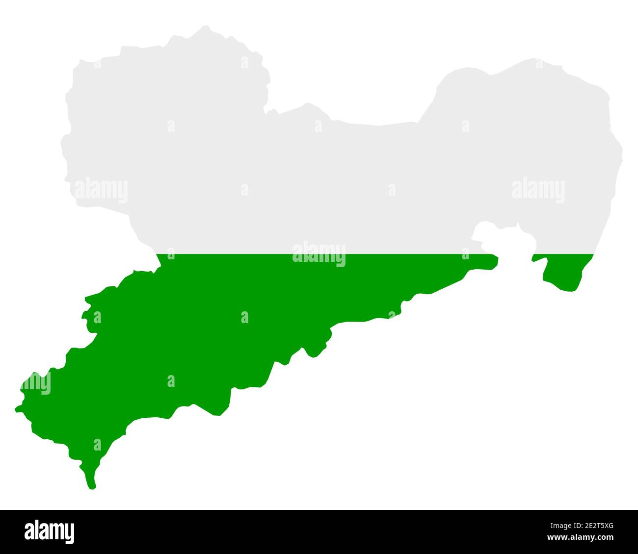 Flag in map of Saxony Stock Photo - Alamy