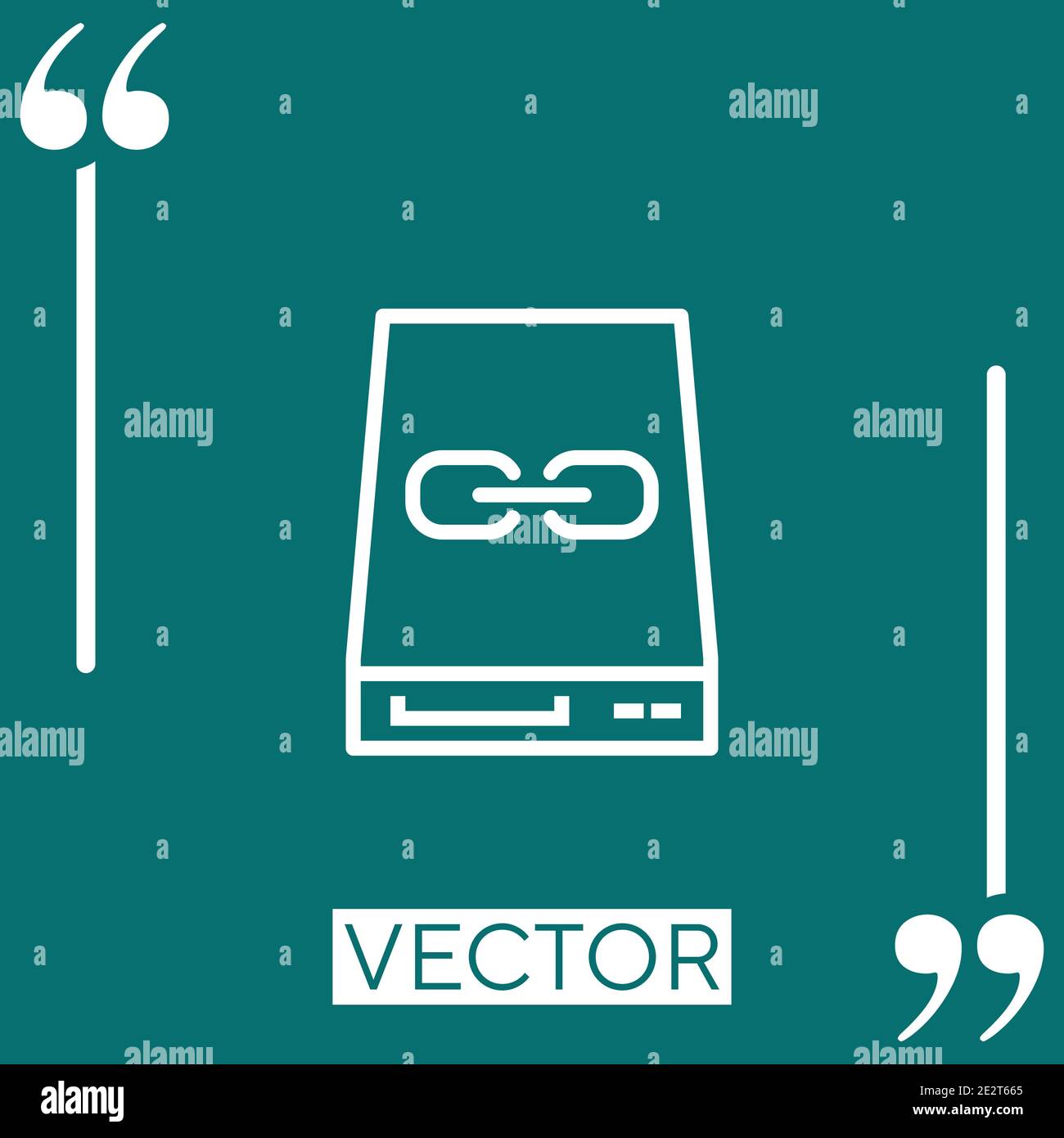slave hard drive vector icon Linear icon. Editable stroke line Stock ...