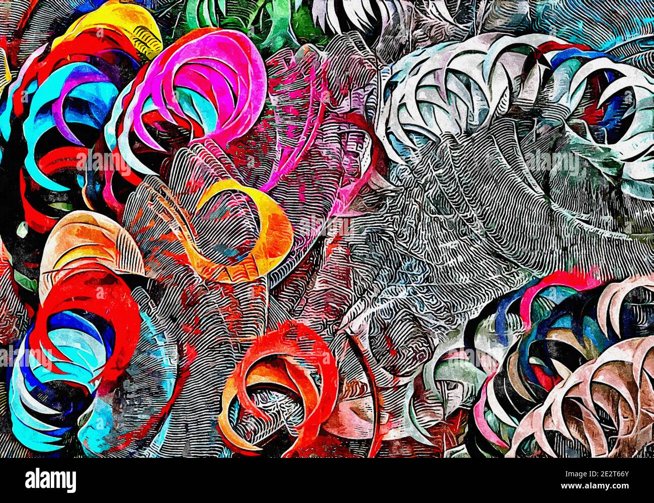 abstract psychedelic background watercolor stylization from colored ...