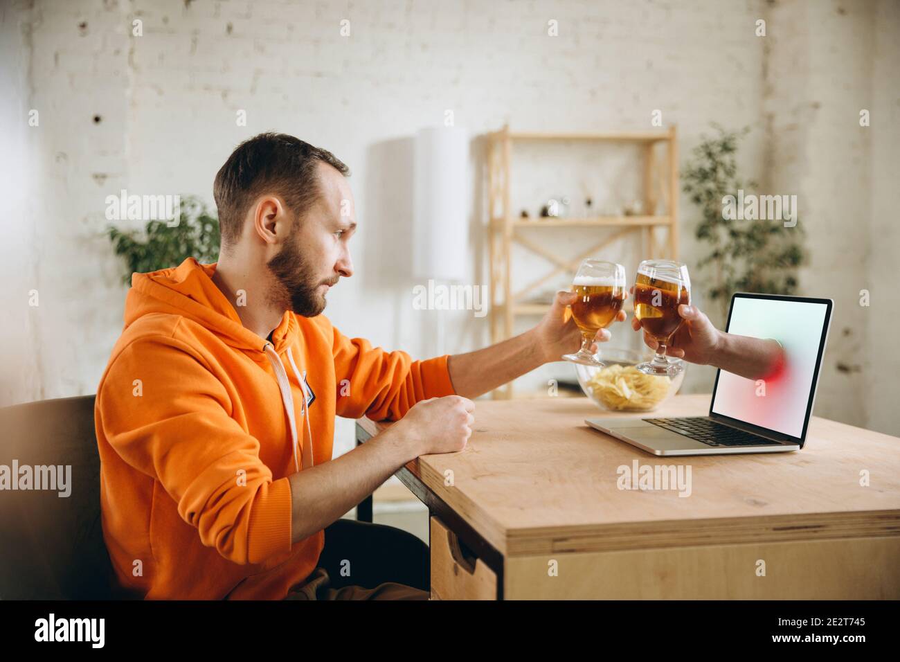 Online remote cocktail party hi-res stock photography and images - Alamy