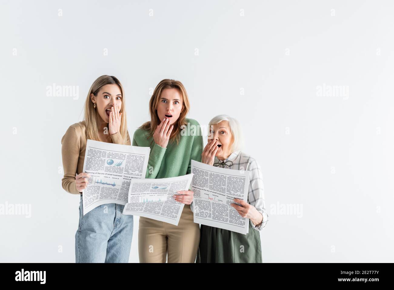 Surprised shocked women isolated hi-res stock photography and images ...