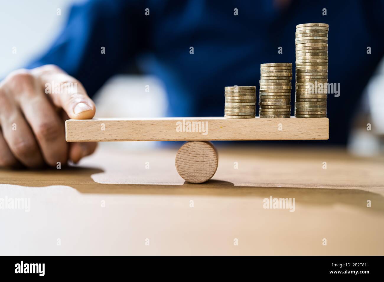 Money Leverage And Inflation Balance. Financial Concept Stock Photo - Alamy