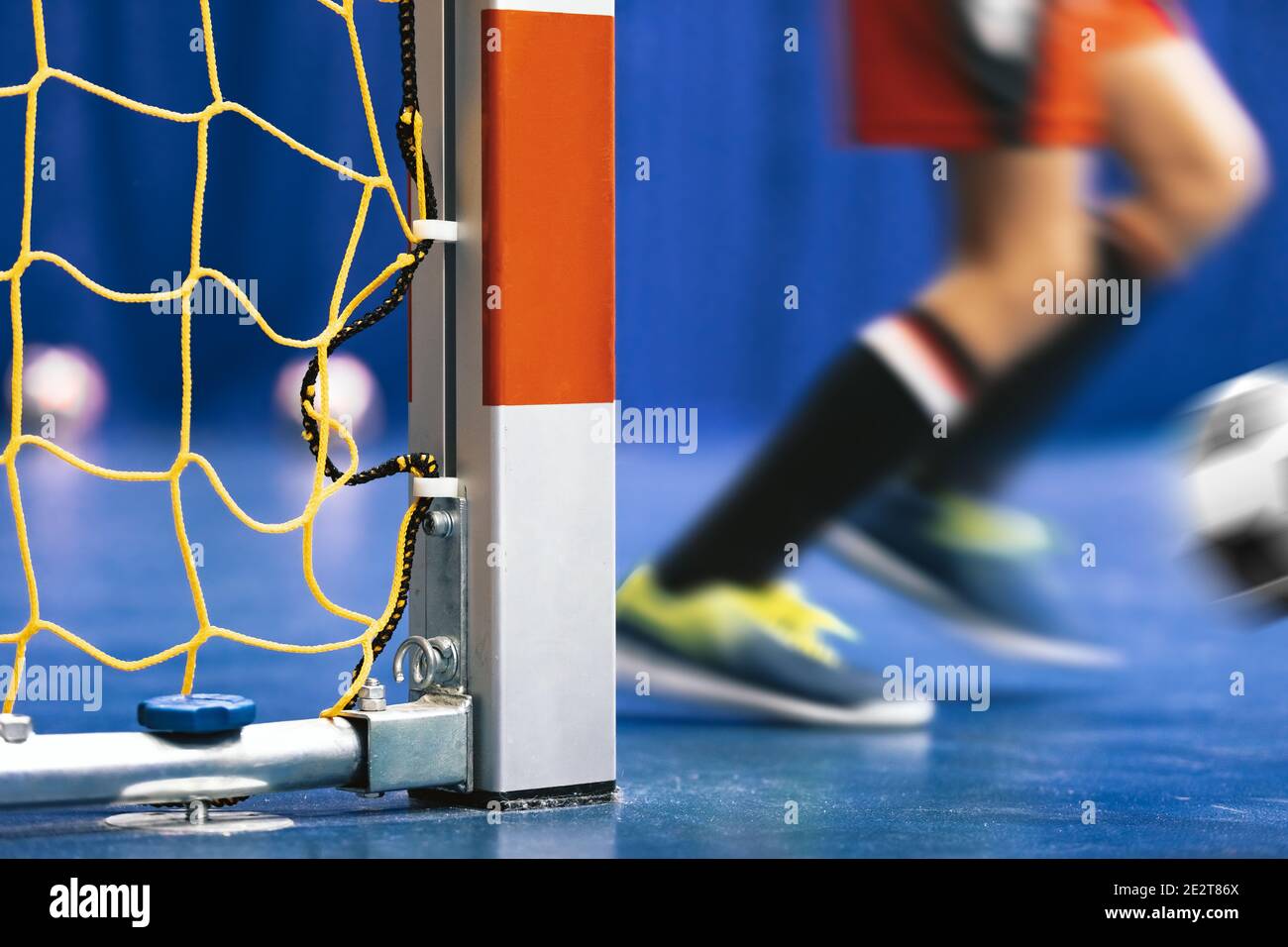 Football goal post and ball kick hi-res stock photography and images ...