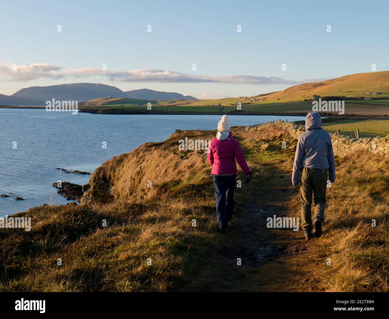 Walking on St Magnus Way trail, Orkney Isles Stock Photo - Alamy