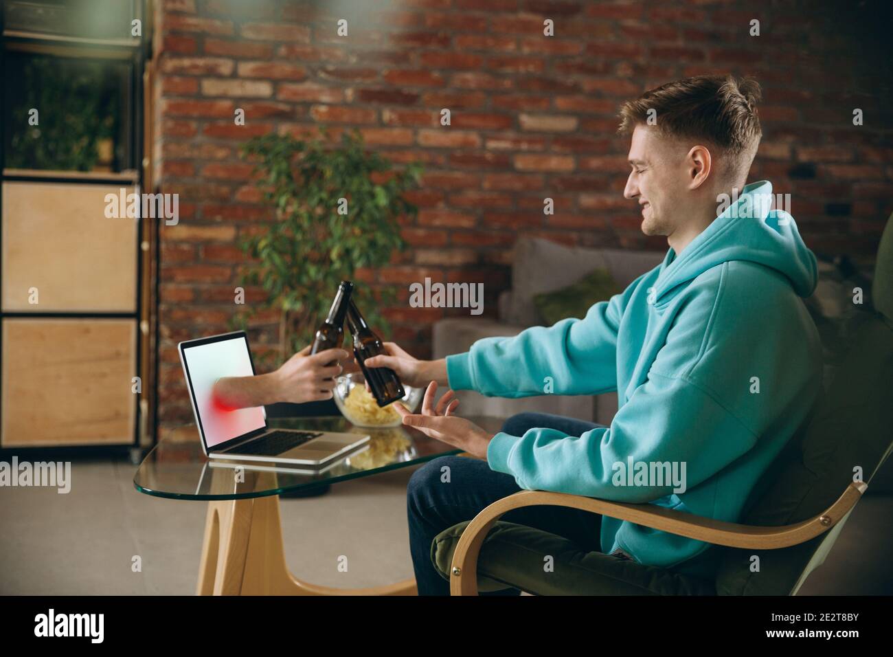 Online remote cocktail party hi-res stock photography and images - Alamy