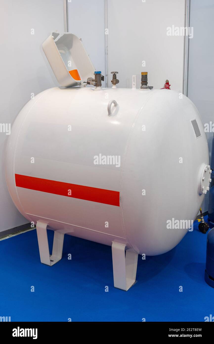Big Storage Tank for Liquefied Petroleum Gas Stock Photo - Alamy