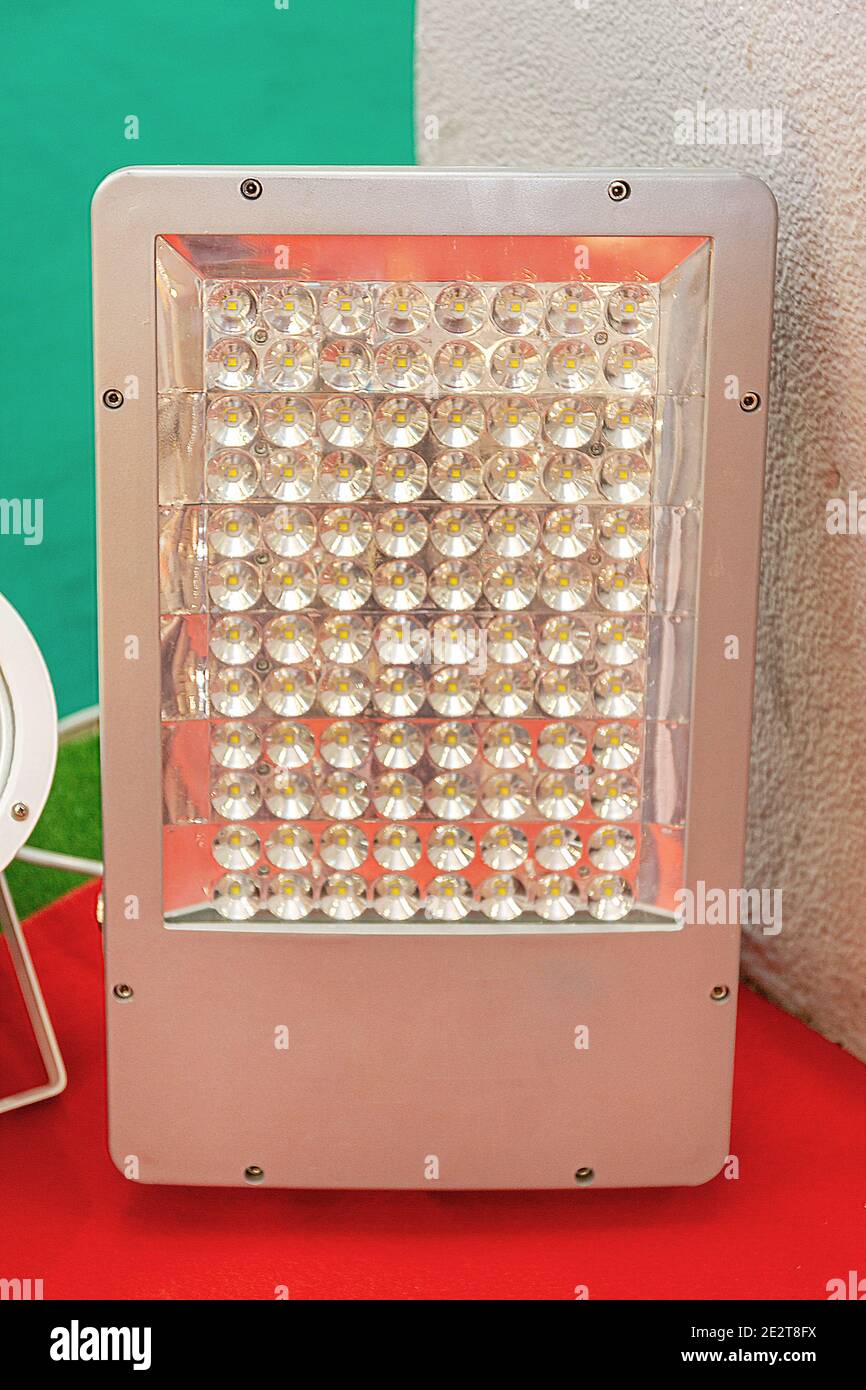 Big Panel Many Led Lamps Electric Lights Stock Photo - Alamy