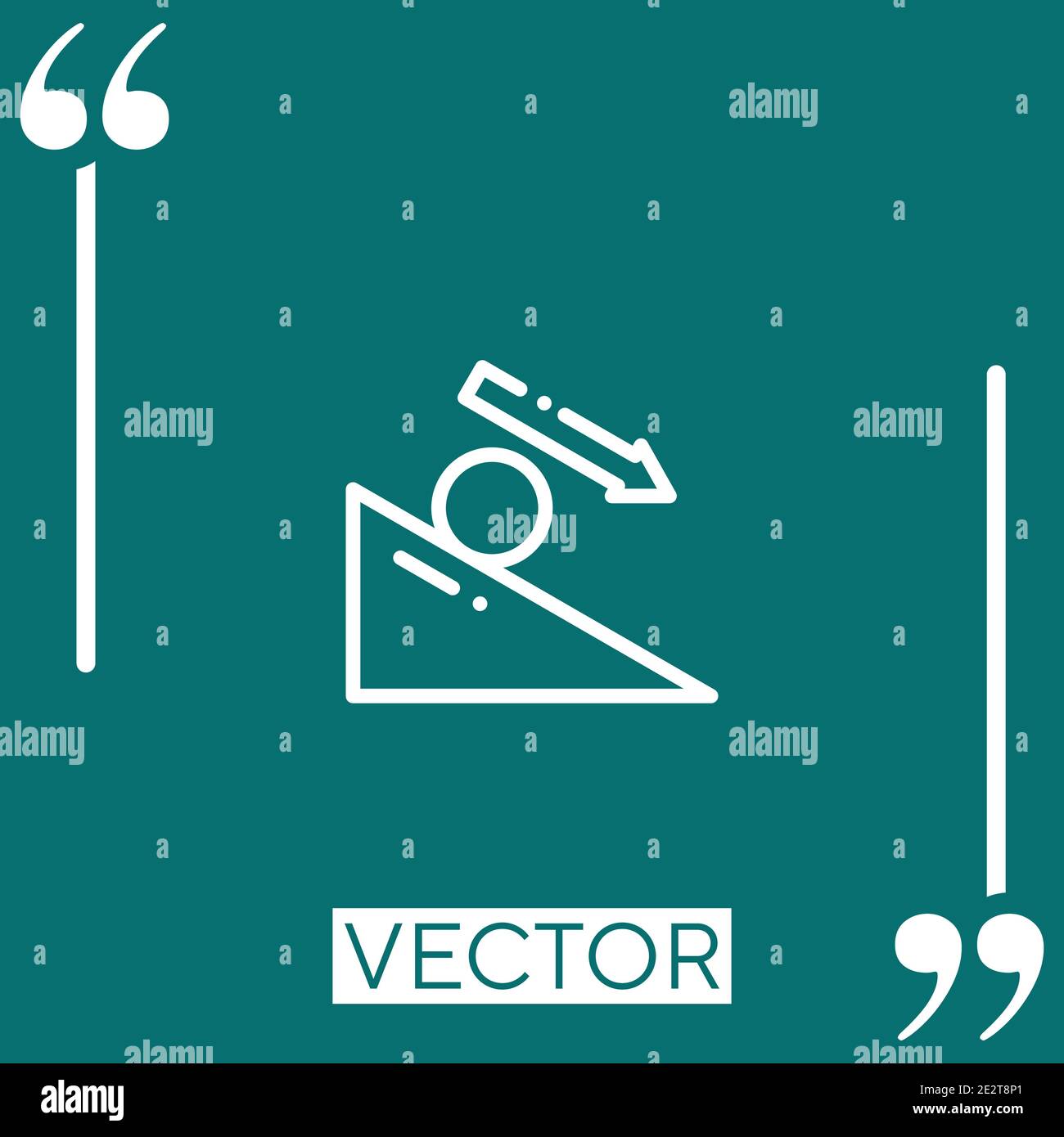 law of motion vector icon Linear icon. Editable stroke line Stock ...