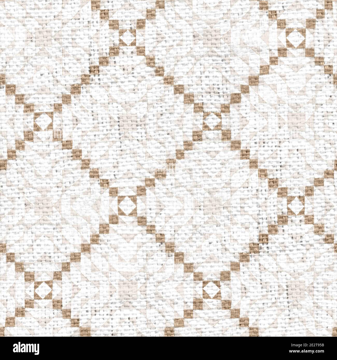 Seamless burlap with white paint pattern overlay Stock Photo - Alamy