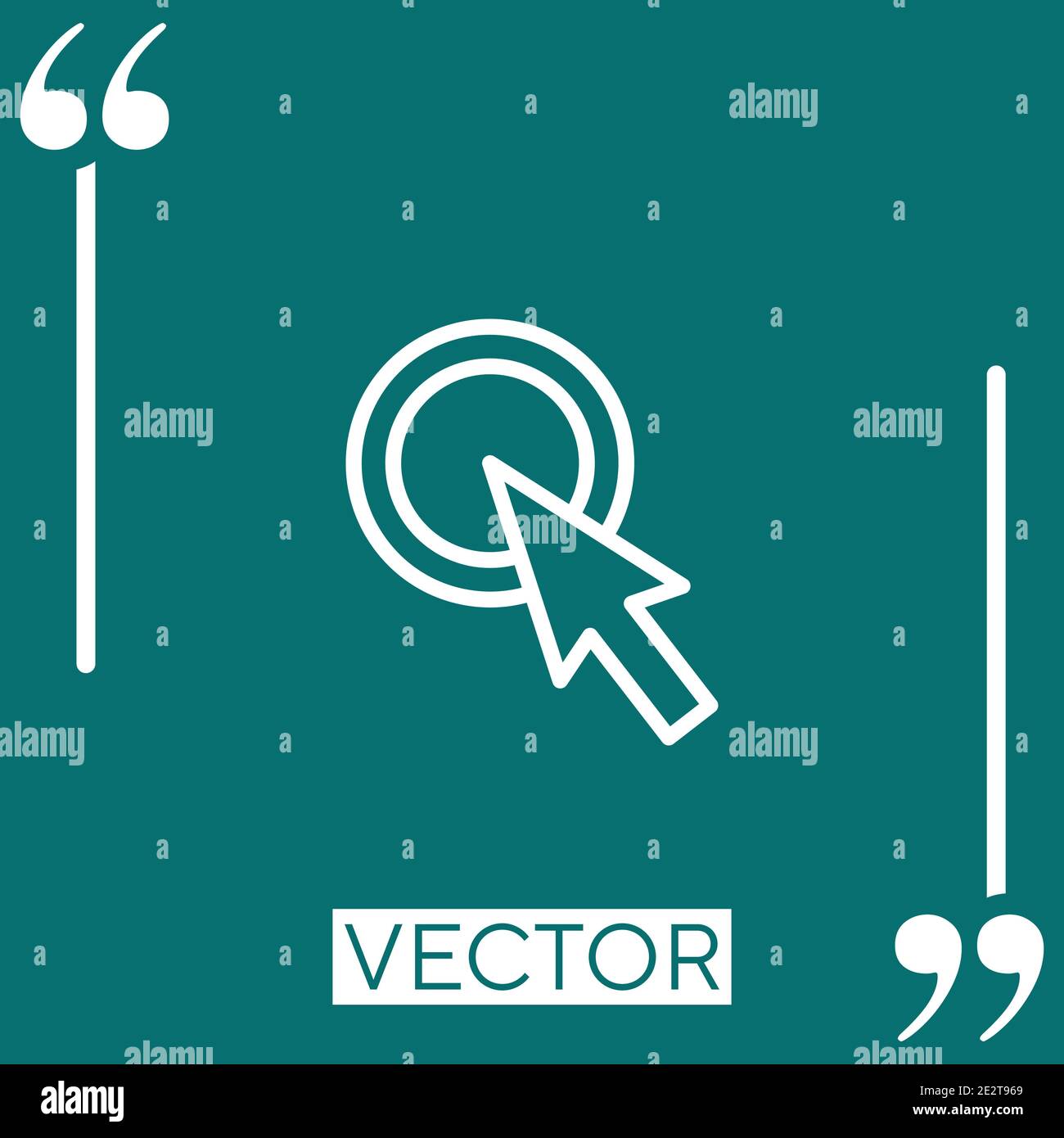 cursor Linear icon. Editable stroke line Stock Vector Image & Art - Alamy