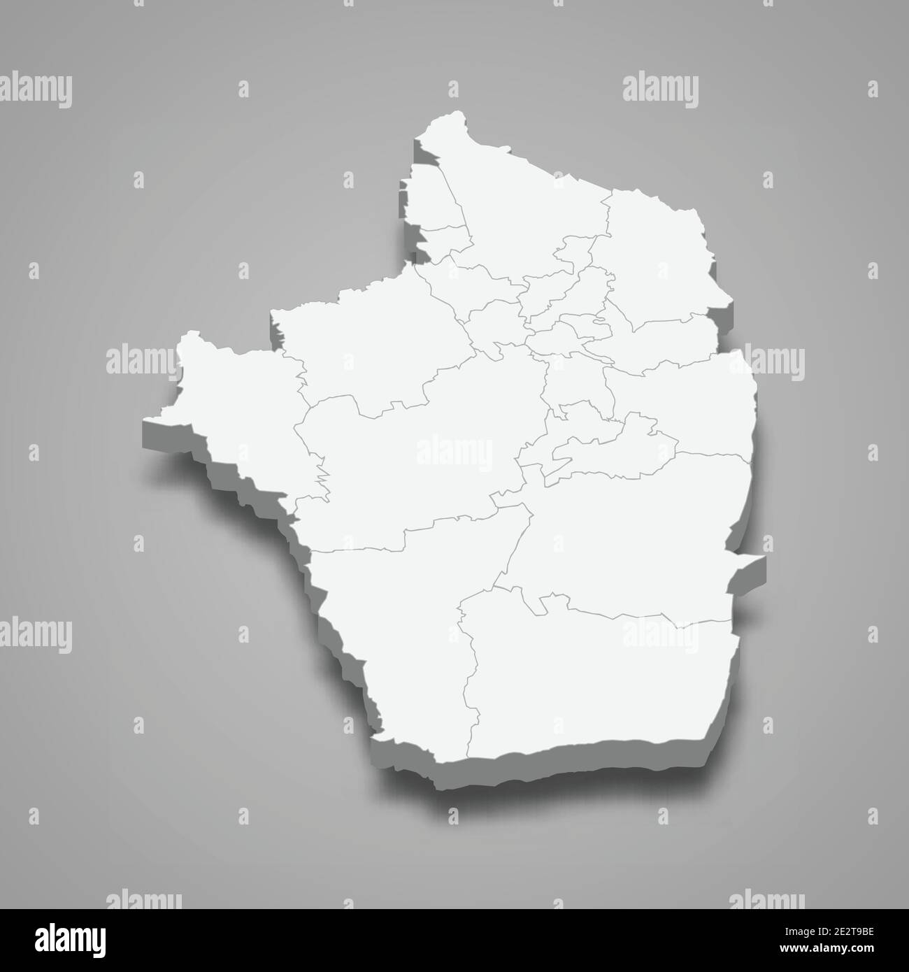 3d isometric map of Riyadh is a Region of Saudi Arabia, vector ...
