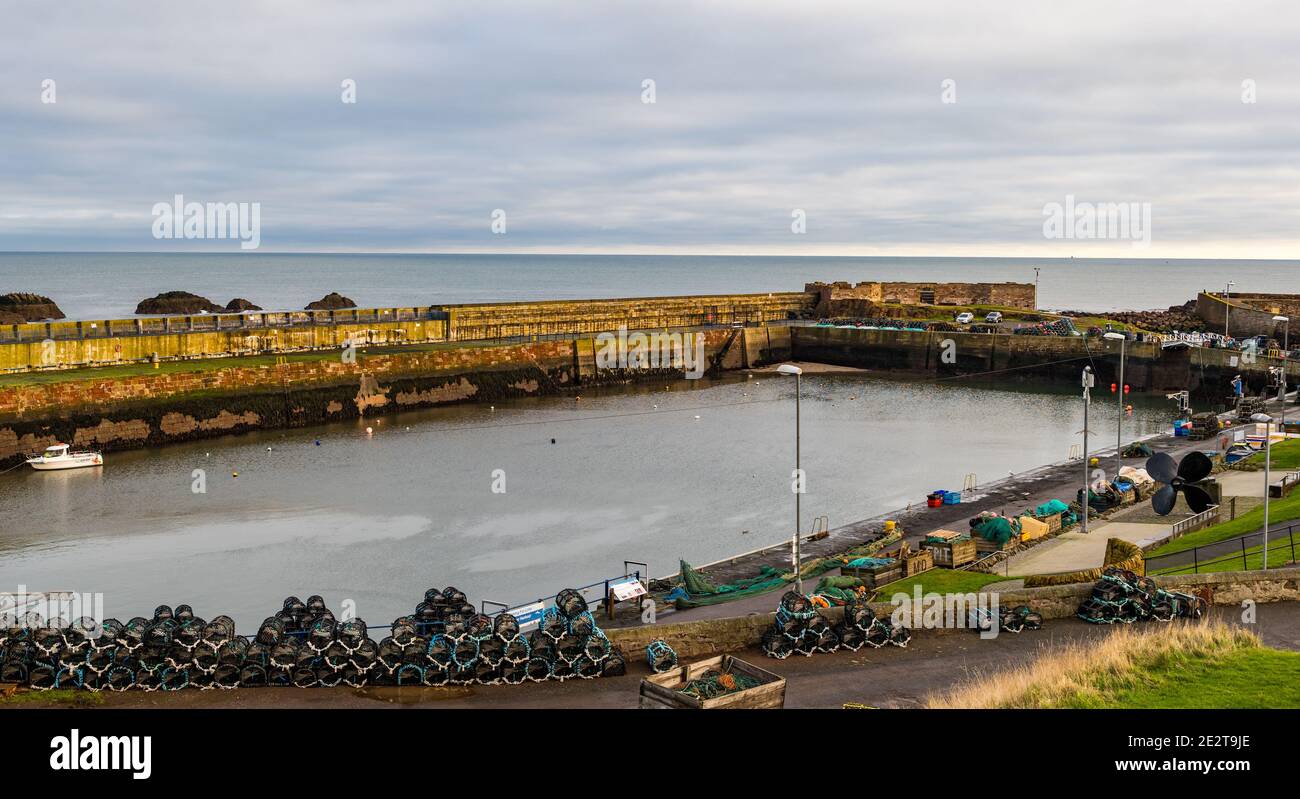 Dunbar Harbour, East Lothian, Scotland, United Kingdom, 15th January ...